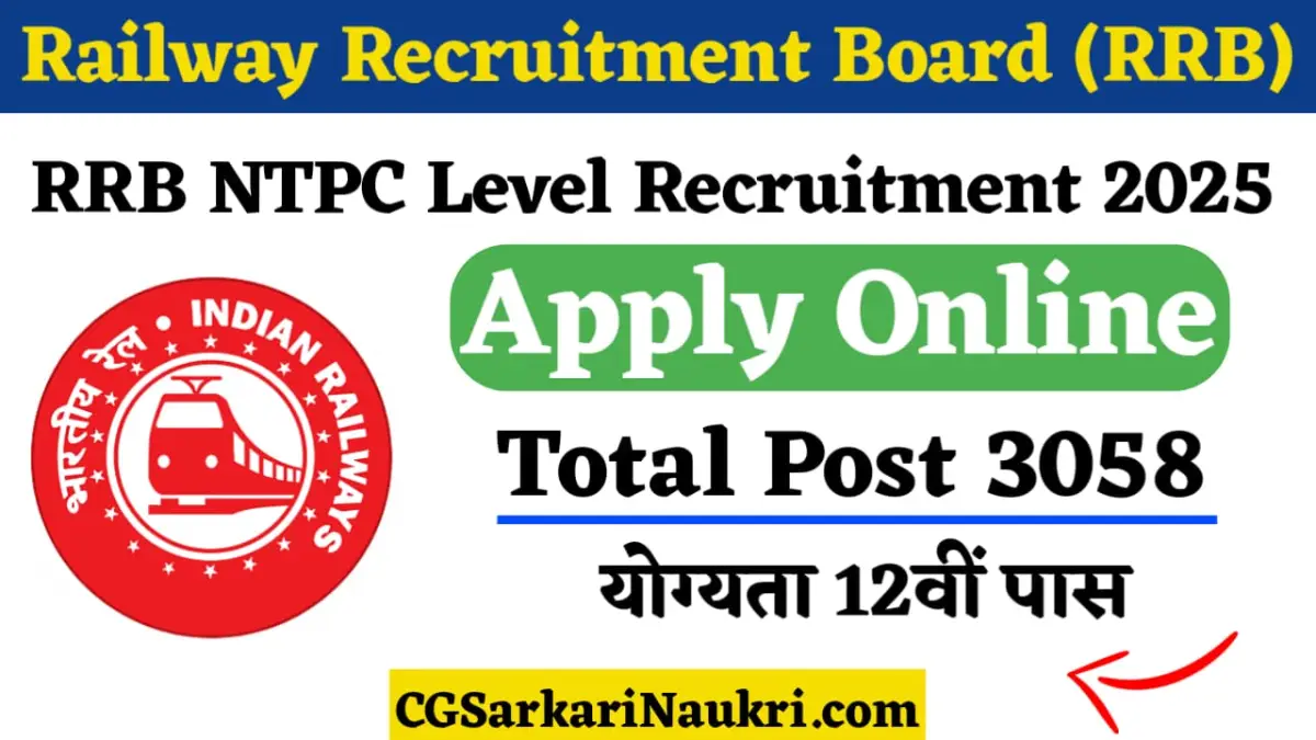 Indian Railway NTPC Recruitment 2025 | भारतीय रेलवे एनटीपीसी 12वीं पास ...