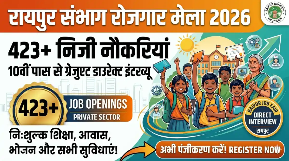 Raipur Division Job Fair 2026: 423+ Private Jobs | 10th Pass to ...